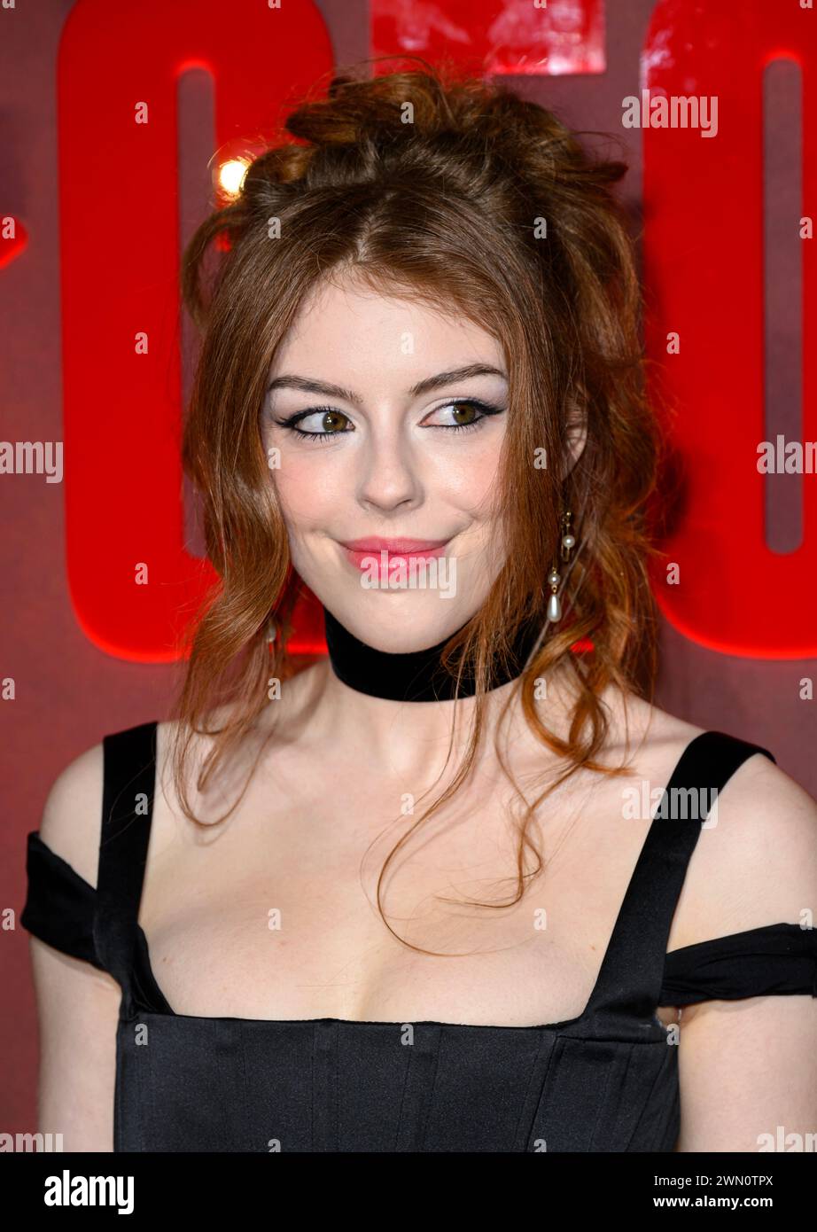 London, UK. February 28th, 2024. Amelia Gething arriving at the Mary ...