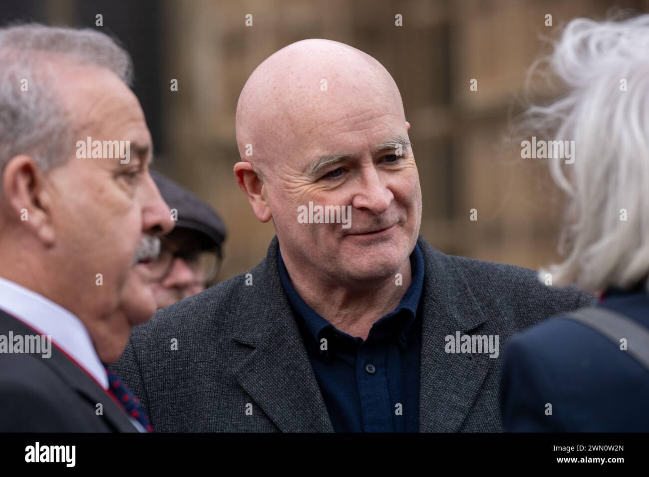 London UK 28th Feb 2024 National Union of Rail, Maritime and Transport ...