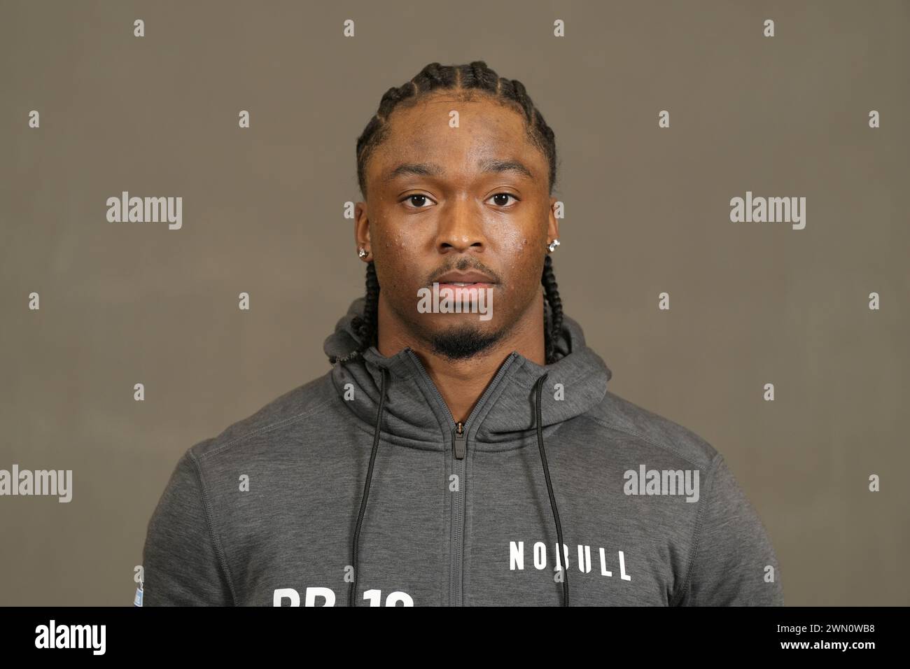 Louisville running back Jawhar Jordan poses for a portrait at the NFL ...