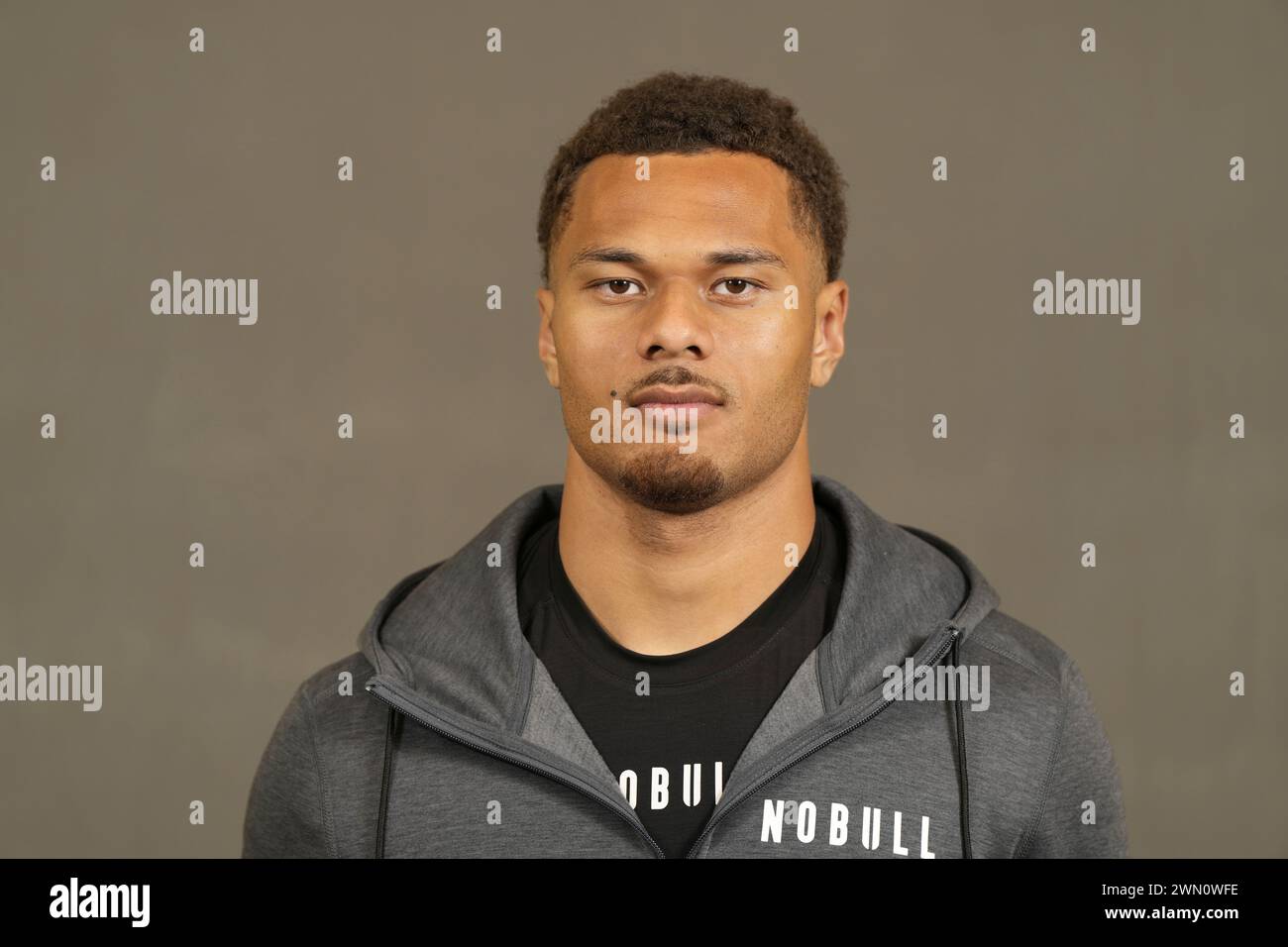 Boise State running back George Holani poses for a portrait at the NFL ...