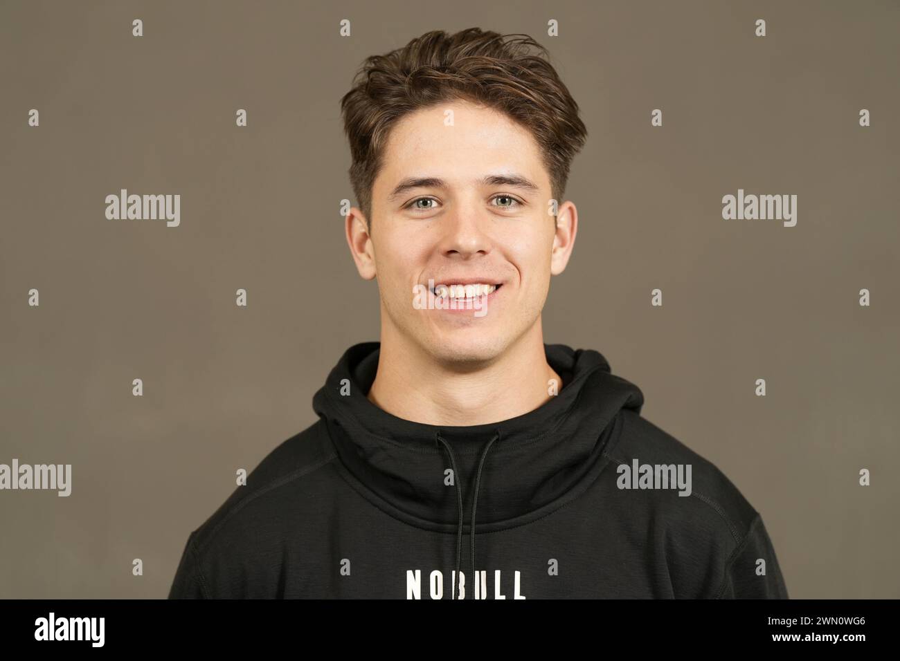Rice wide receiver Luke McCaffrey poses for a portrait at the NFL ...