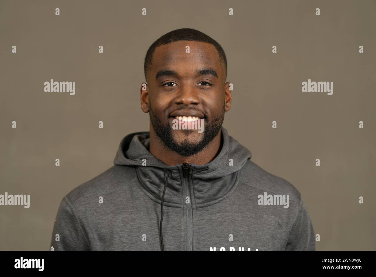 Florida State running back Trey Benson poses for a portrait at the NFL ...