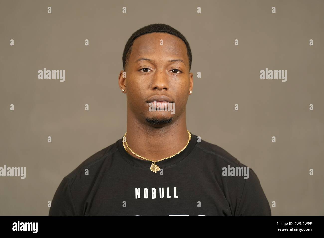Louisville wide receiver Jamari Thrash poses for a portrait at the NFL ...