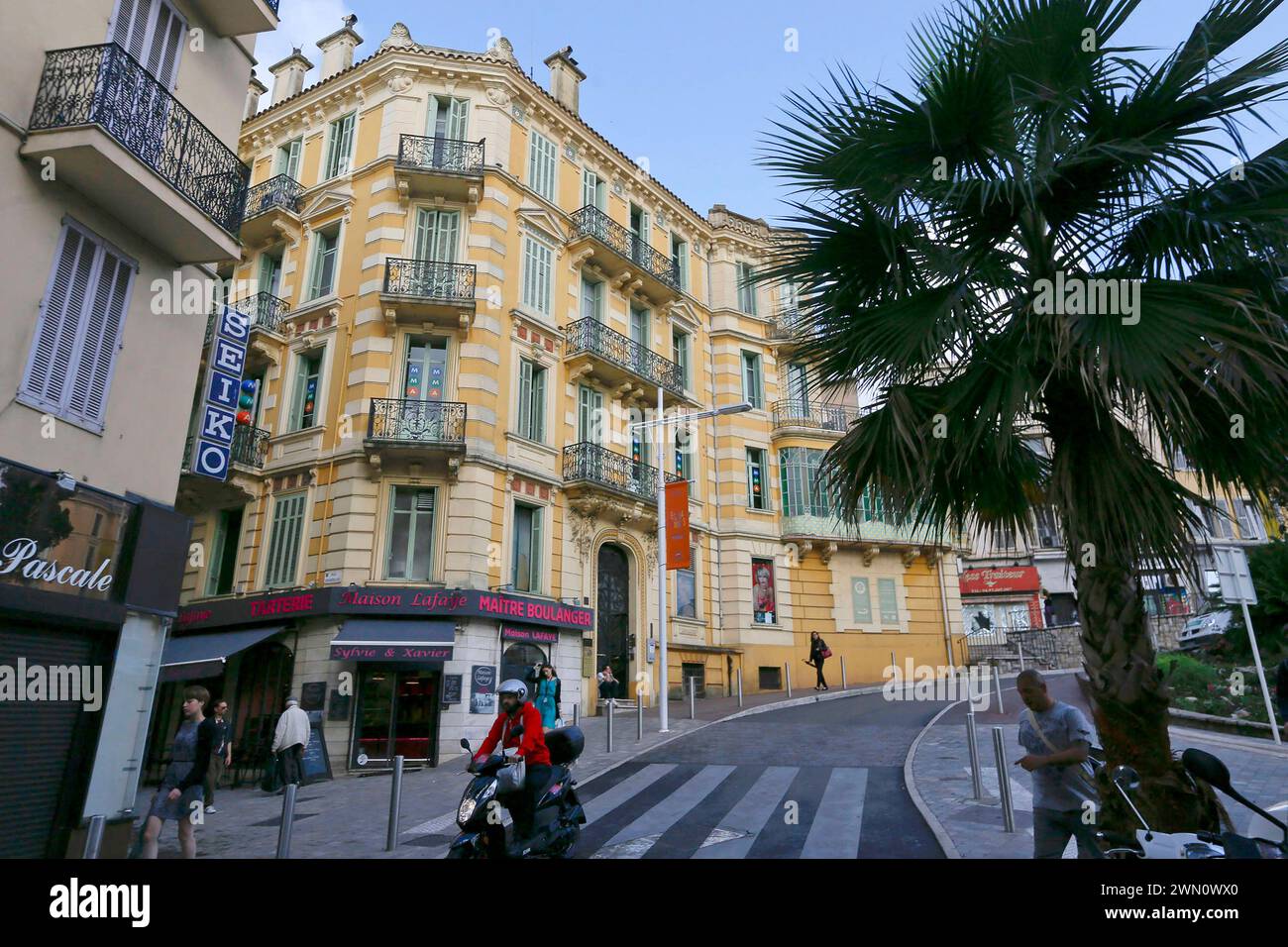 Cannes, France - May 23, 2014 -- view of Cannes, french riviera, south ...