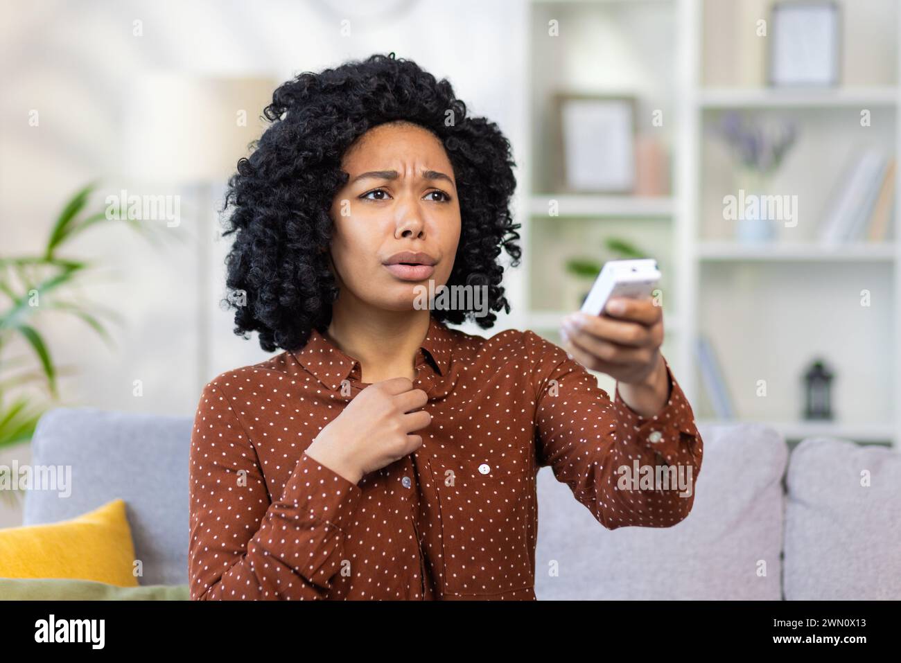 Woman suffering from suffocation hi-res stock photography and images ...