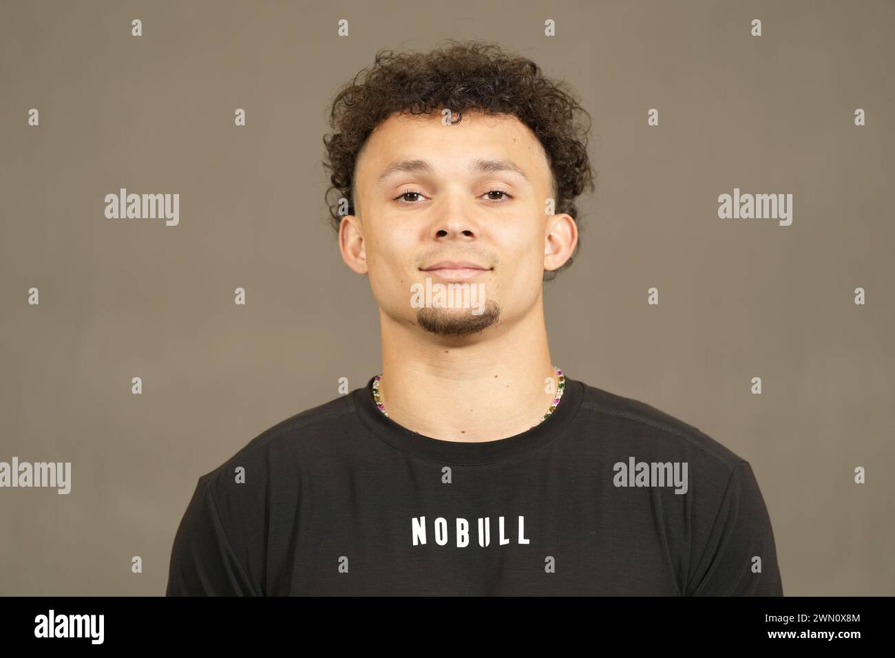 Michigan wide receiver Roman Wilson poses for a portrait at the NFL ...