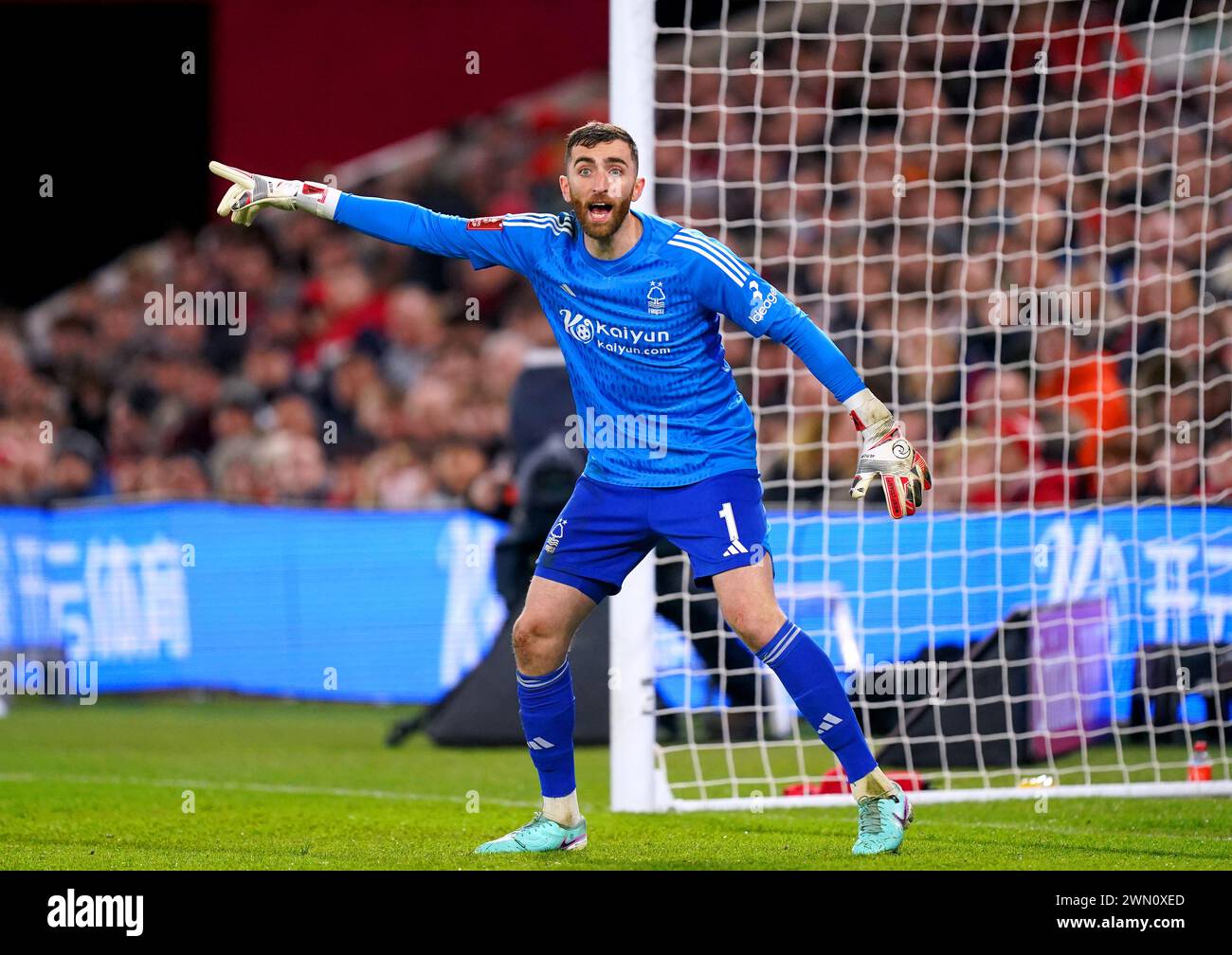 Nottingham Forest goalkeeper Matt Turner during the Emirates FA Cup ...