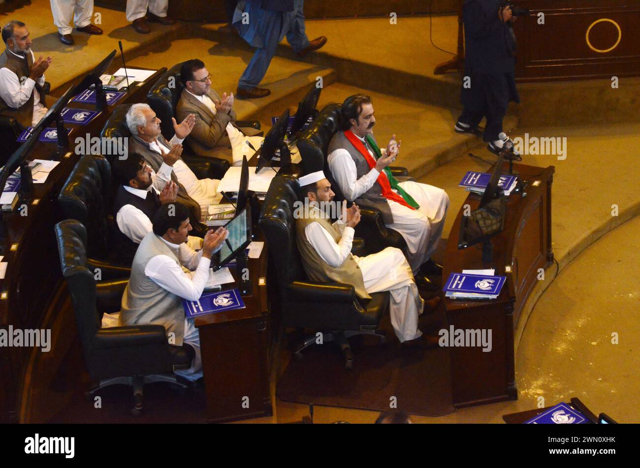 Peshawar, Peshawar, Pakistan. 28th Feb, 2024. KP Assembly members take ...