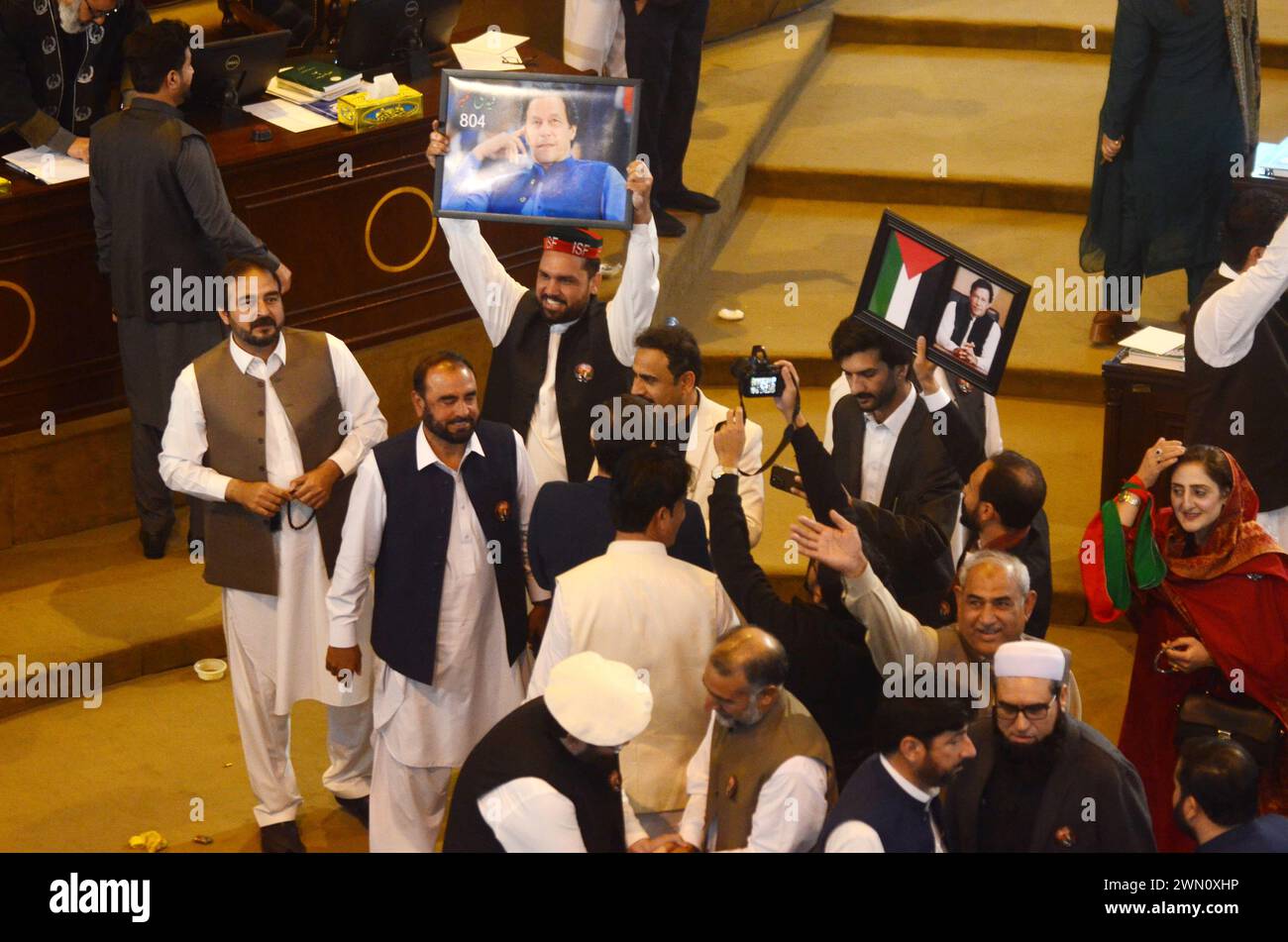 Peshawar, Peshawar, Pakistan. 28th Feb, 2024. KP Assembly members take ...