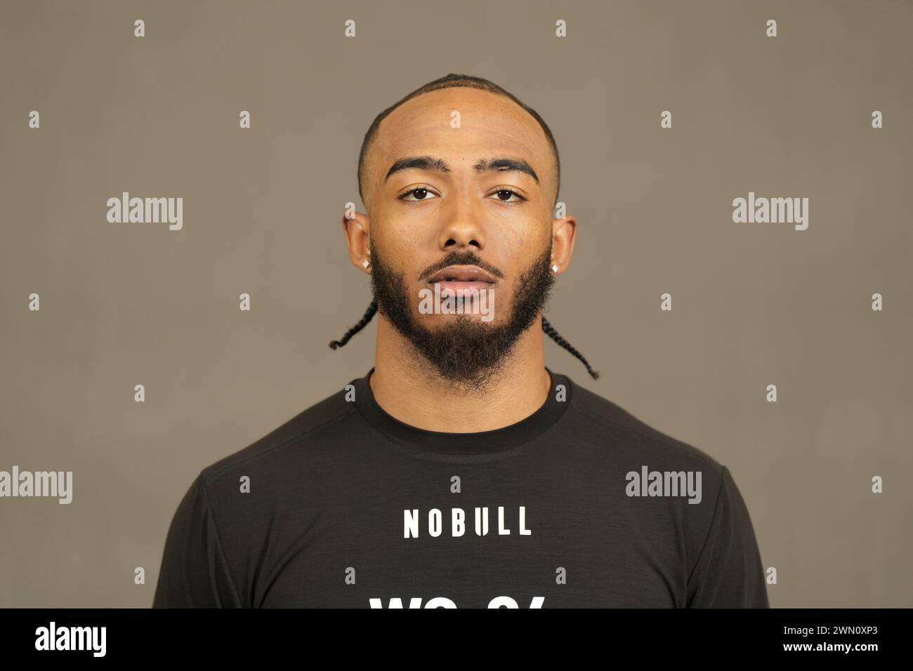 Washington wide receiver Ja'Lynn Polk poses for a portrait at the NFL ...