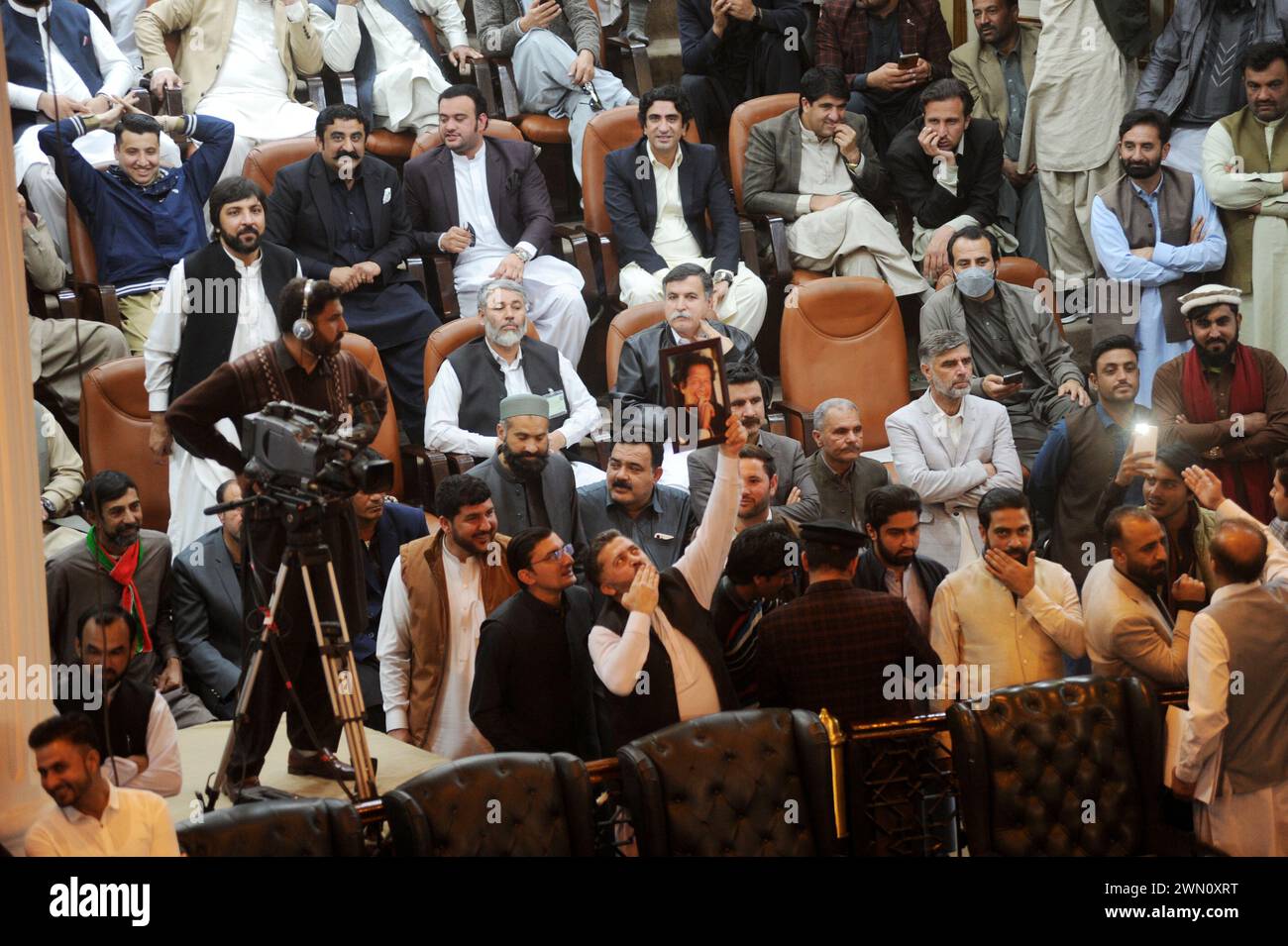 Peshawar, Peshawar, Pakistan. 28th Feb, 2024. KP Assembly members take ...