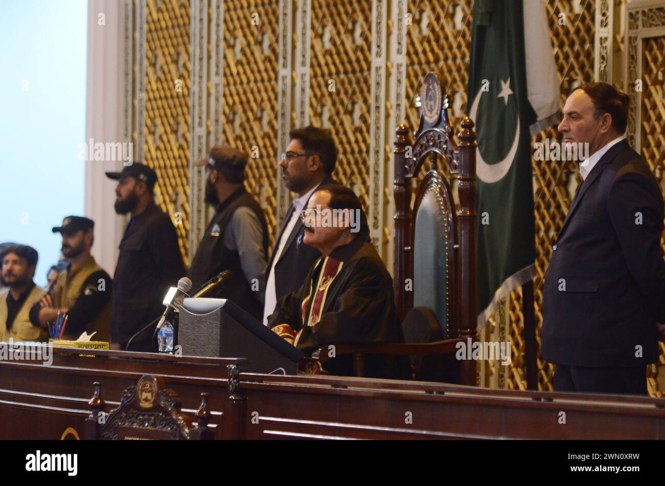 Peshawar, Peshawar, Pakistan. 28th Feb, 2024. KP Assembly members take ...