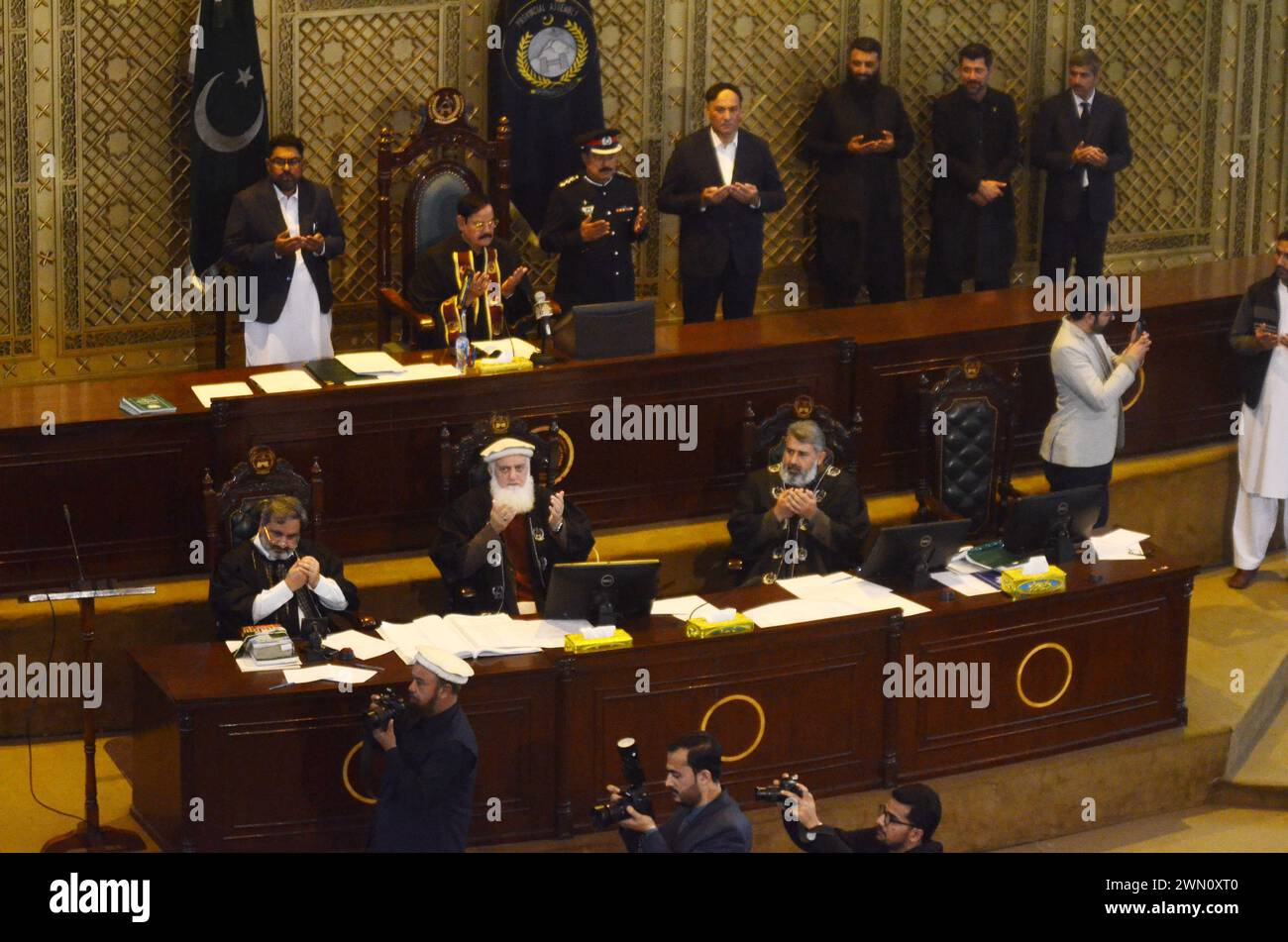 Peshawar, Peshawar, Pakistan. 28th Feb, 2024. KP Assembly members take ...