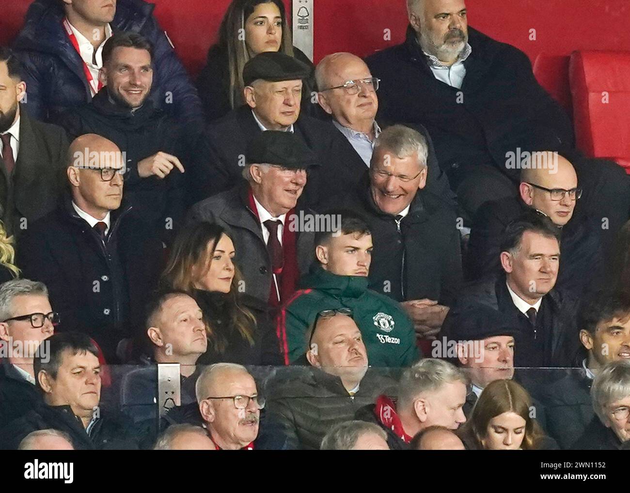 Nottingham, UK. 28th Feb, 2024. Sir Alex Ferguson former United manager ...