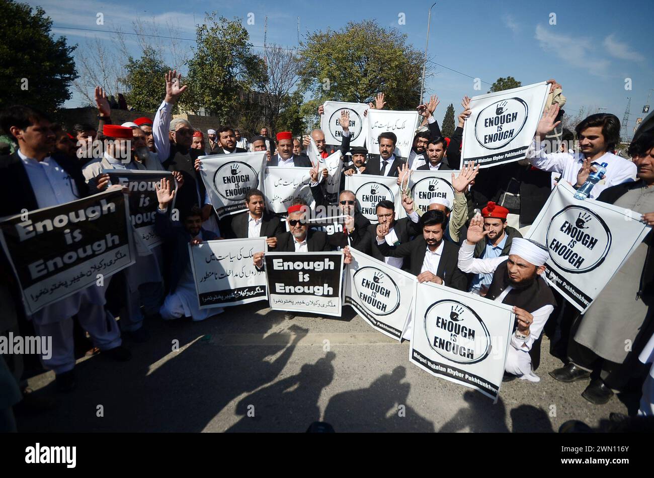 Peshawar, Peshawar, Pakistan. 28th Feb, 2024. Pakistan's ANP party ...