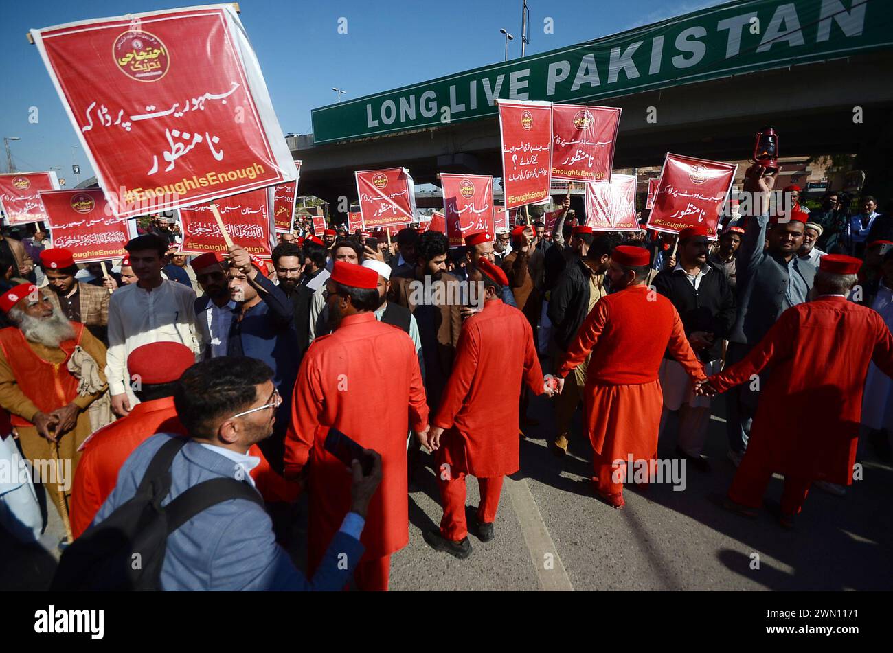 Peshawar, Peshawar, Pakistan. 28th Feb, 2024. Pakistan's ANP party ...