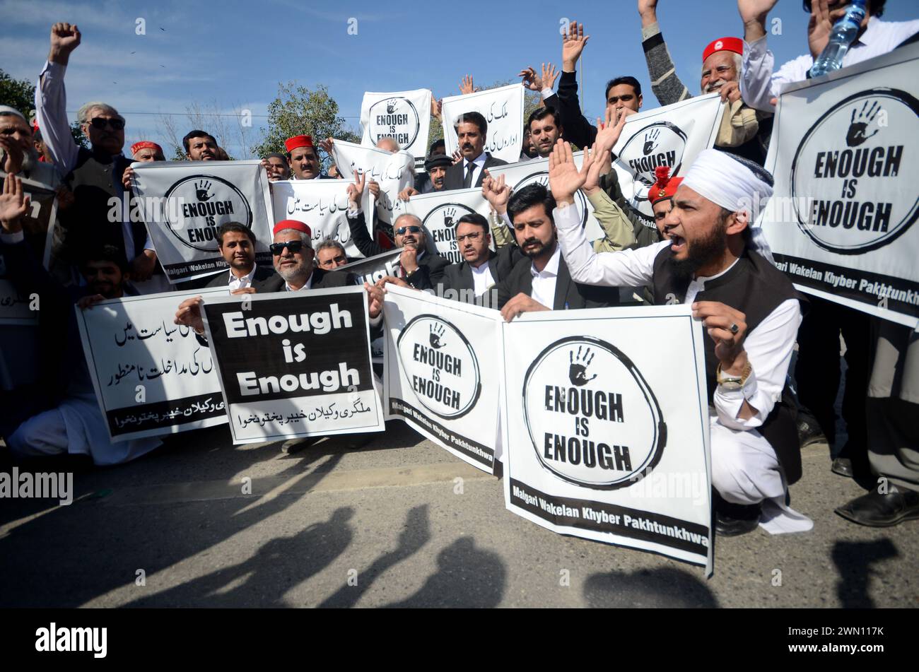 Peshawar, Peshawar, Pakistan. 28th Feb, 2024. Pakistan's ANP party ...