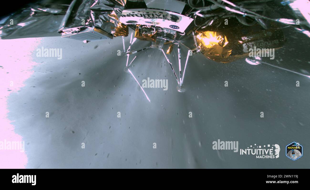 This image, released by Intuitive Machines on Wednesday, February 28 ...