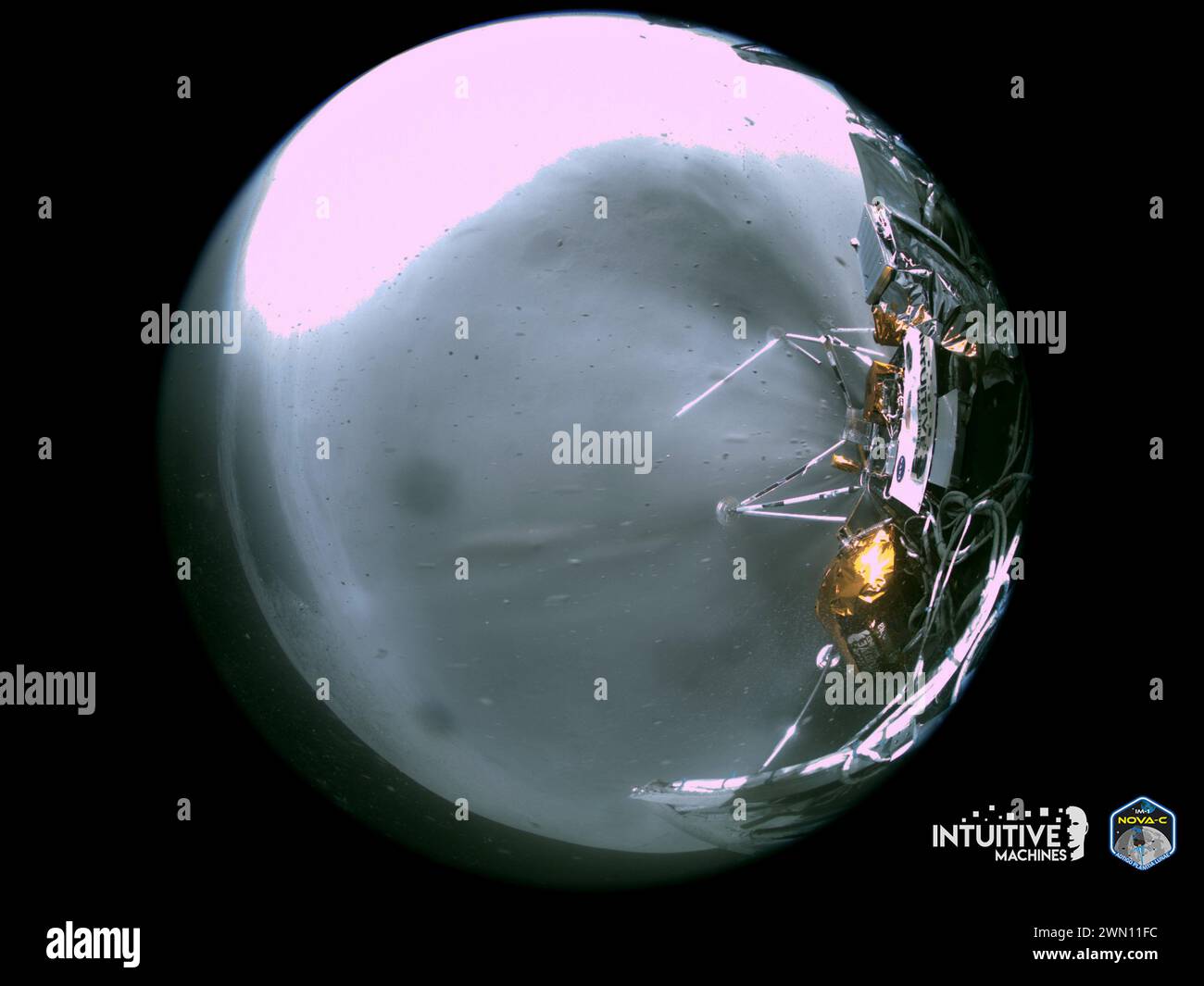 This image, released by Intuitive Machines on Wednesday, February 28 ...