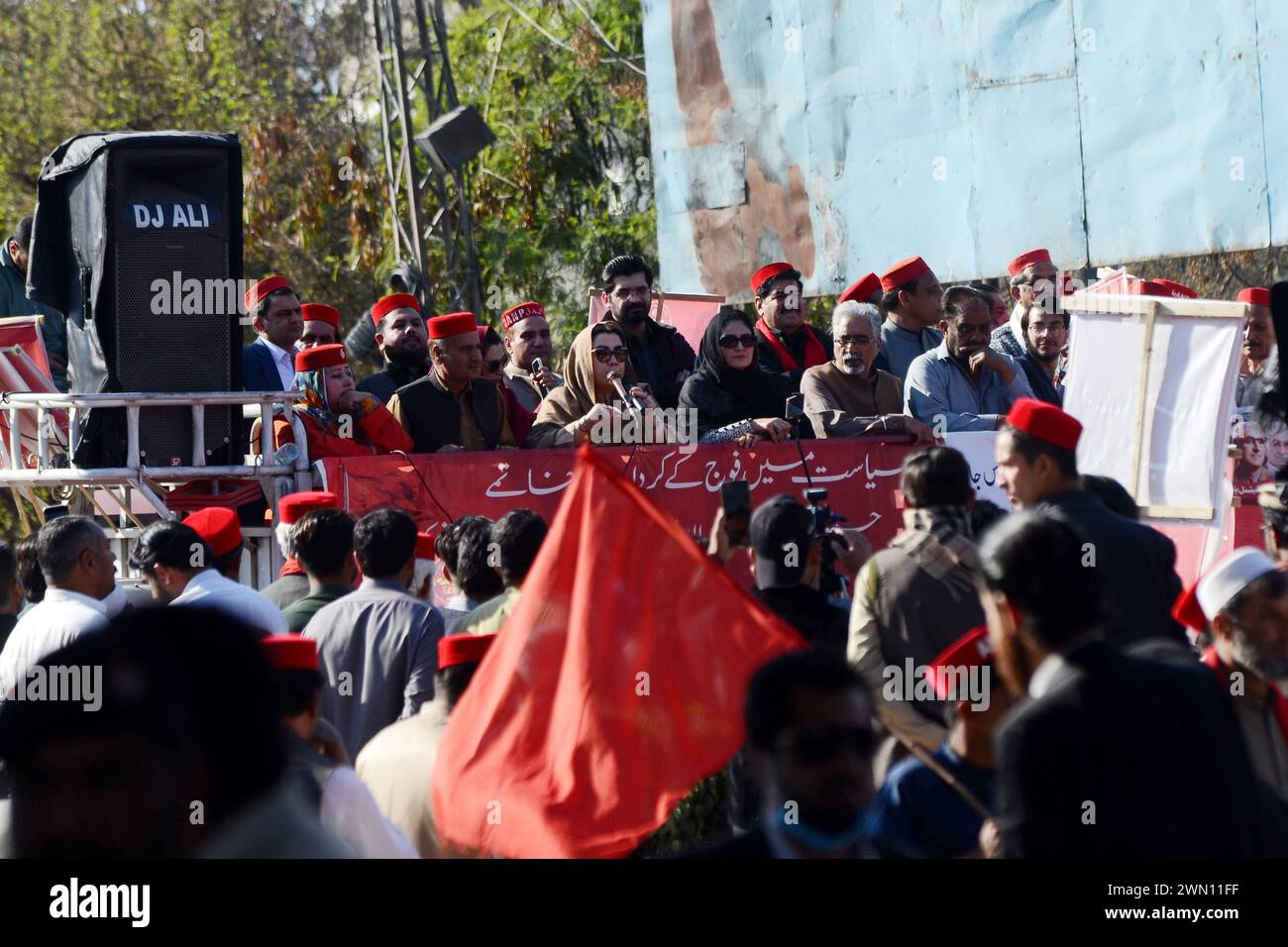 Peshawar, Peshawar, Pakistan. 28th Feb, 2024. Pakistan's ANP party ...