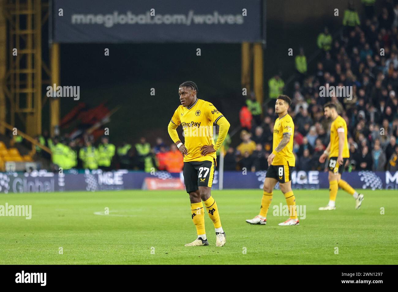 Wolverhampton, UK. 28th Feb, 2024. Wolves' Jean-Ricner Bellegarde ...