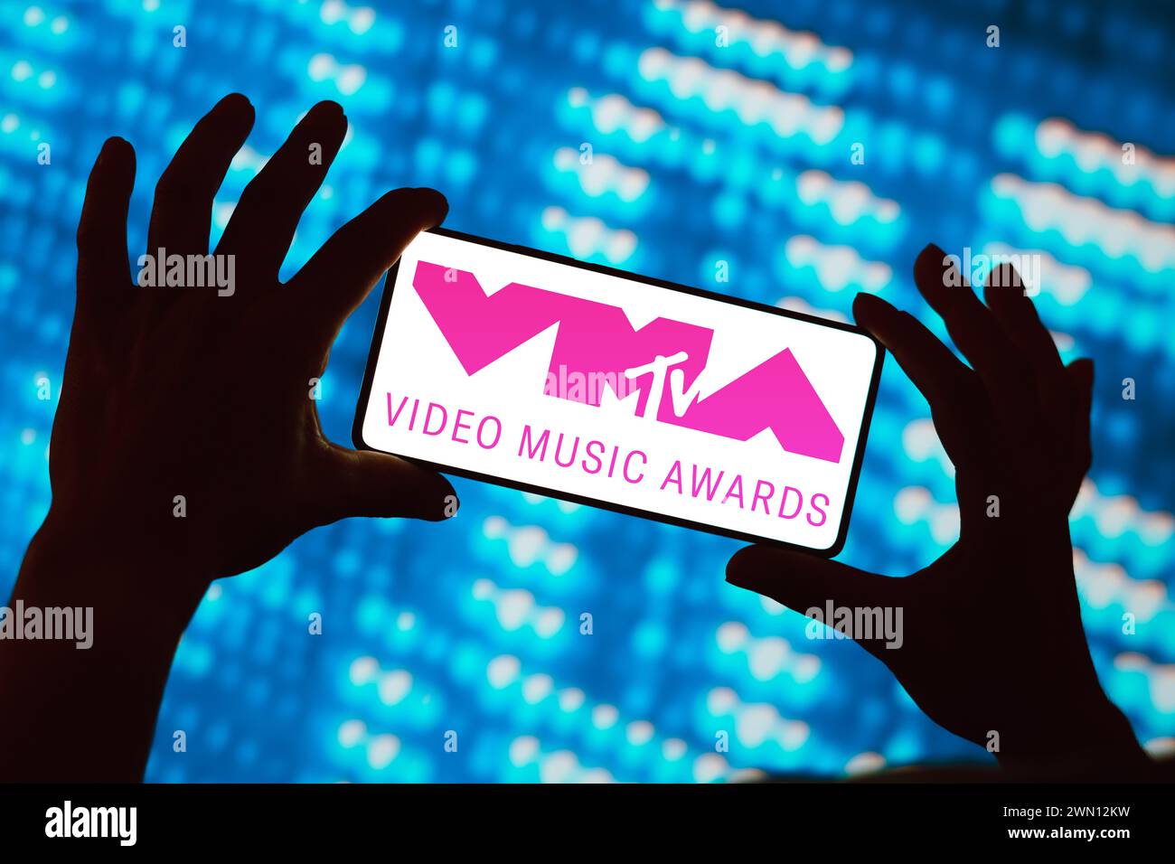 Brazil. 27th Feb, 2024. In this photo illustration, the MTV Video Music ...