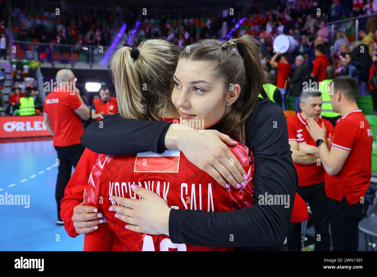 Lubin, Polska. 28th Feb, 2024. 2024.02.28 Lubin Pilka reczna ...