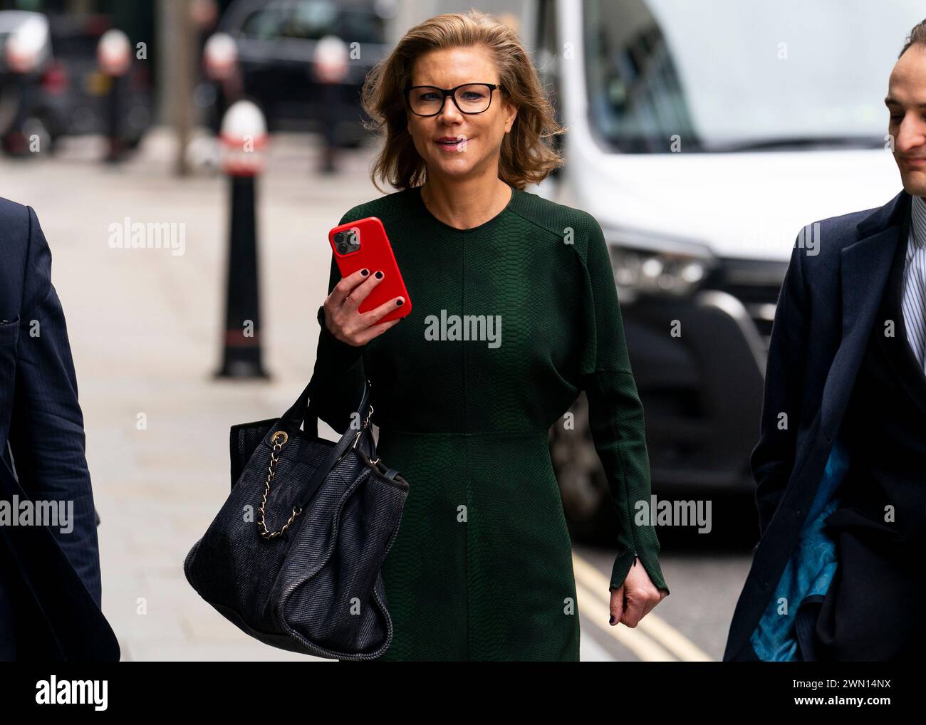 Newcastle United co-owner Amanda Staveley arrives at the Rolls Building ...