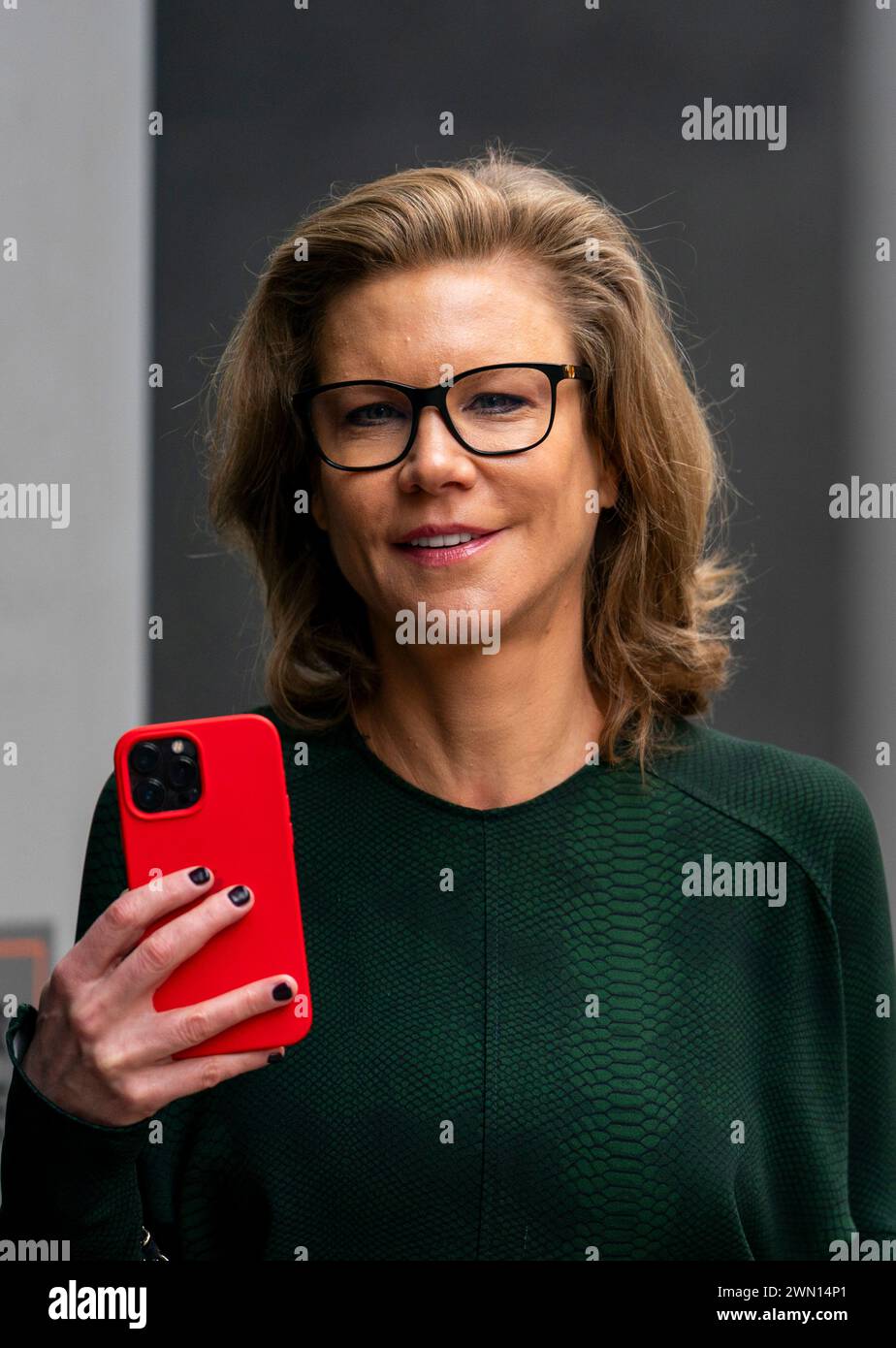 Newcastle United co-owner Amanda Staveley arrives at the Rolls Building ...