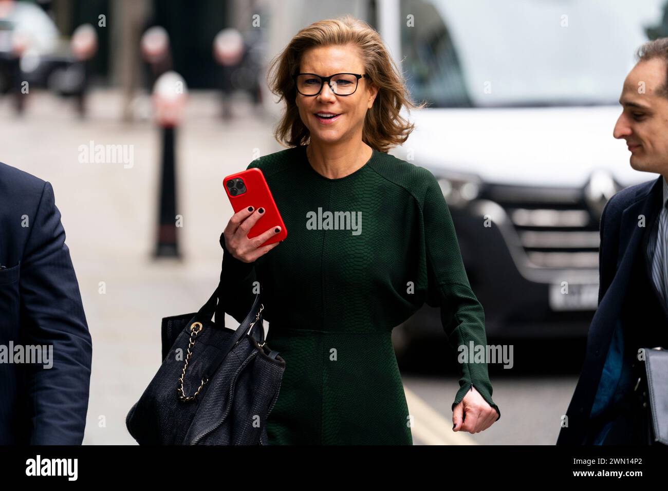 Newcastle United co-owner Amanda Staveley arrives at the Rolls Building ...