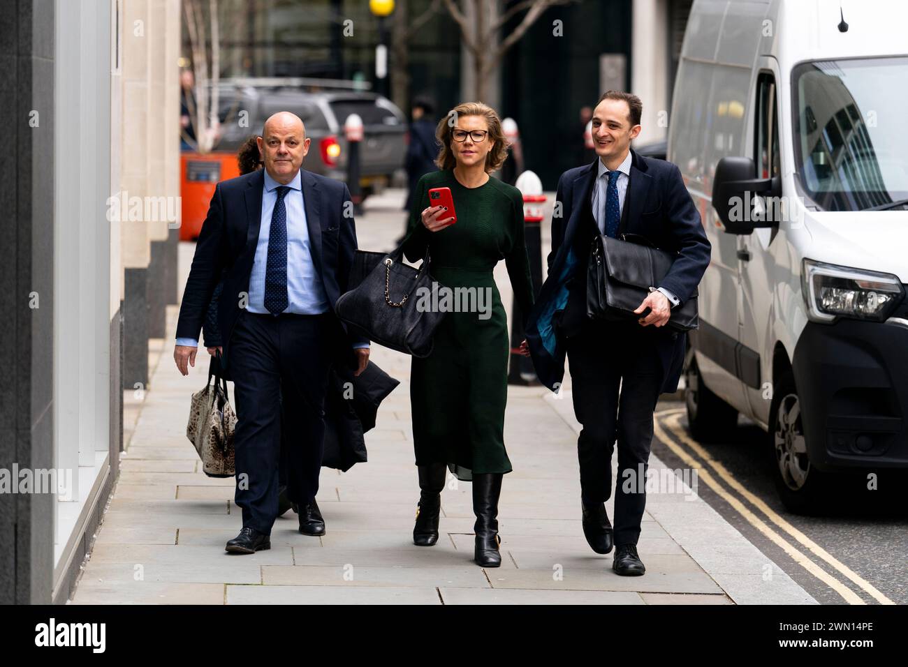 Newcastle United co-owner Amanda Staveley arrives at the Rolls Building ...
