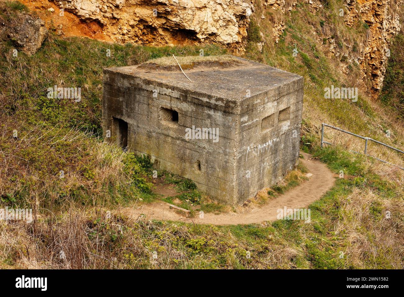 Easington Beach Pillbox, County Durham, England Stock Photo - Alamy