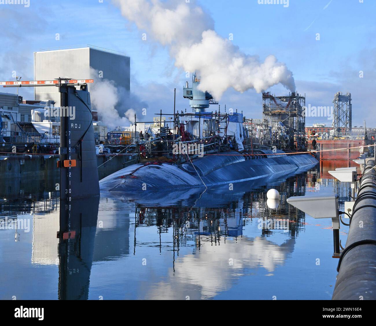 KITTERY, Maine (Feb 21, 2024) USS Texas (SSN 775) undocks from drydock ...