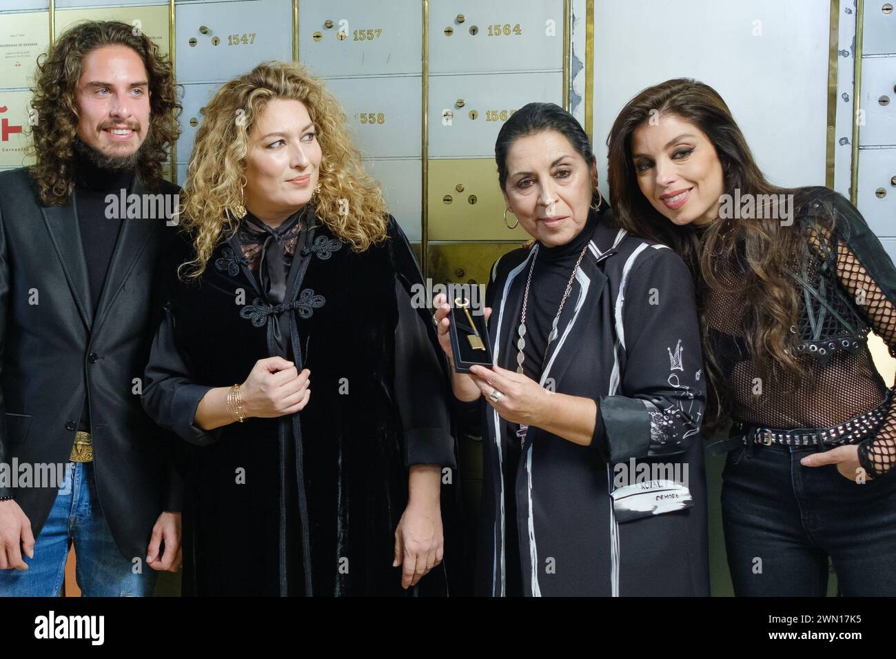 Estrella Morente, Aurora Carbonell Solea and Kiki at the ceremony of ...