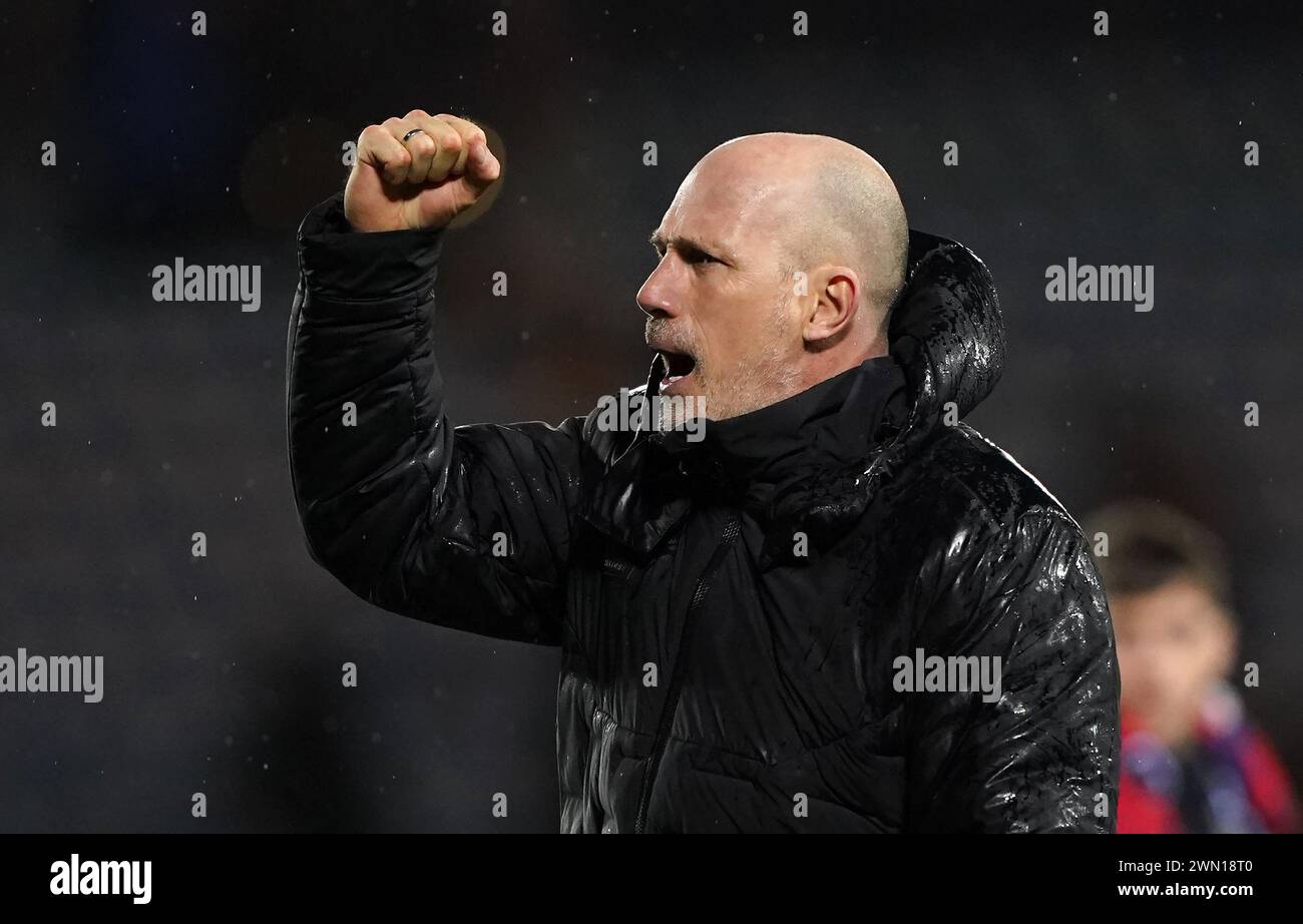 Rangers manager Philippe Clement celebrates following the cinch ...