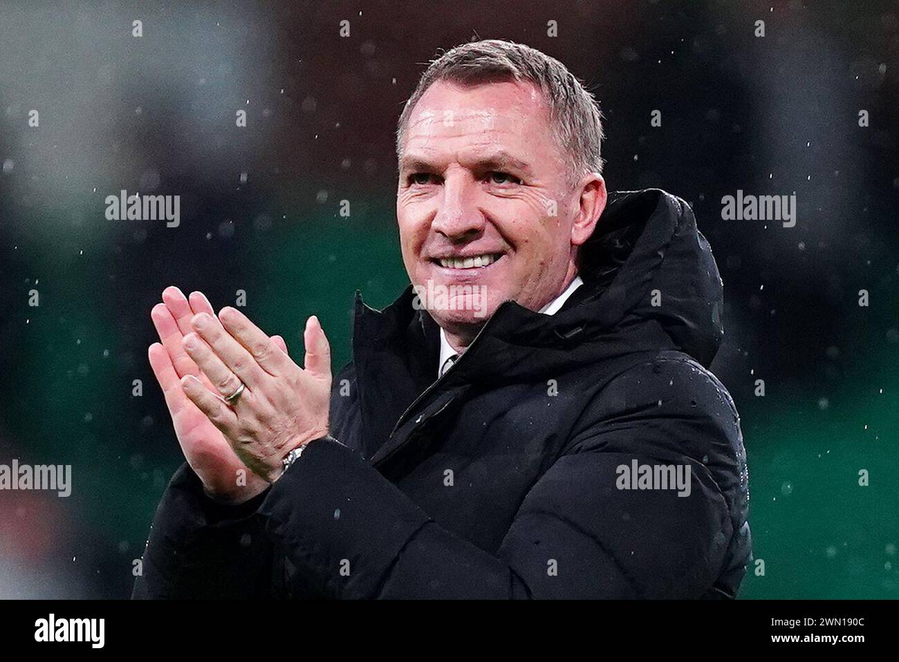 Celtic manager Brendan Rodgers following the cinch Premiership match at ...
