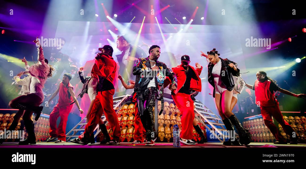 ROTTERDAM - Jason Derulo during a concert in Ahoy. Due to the great ...