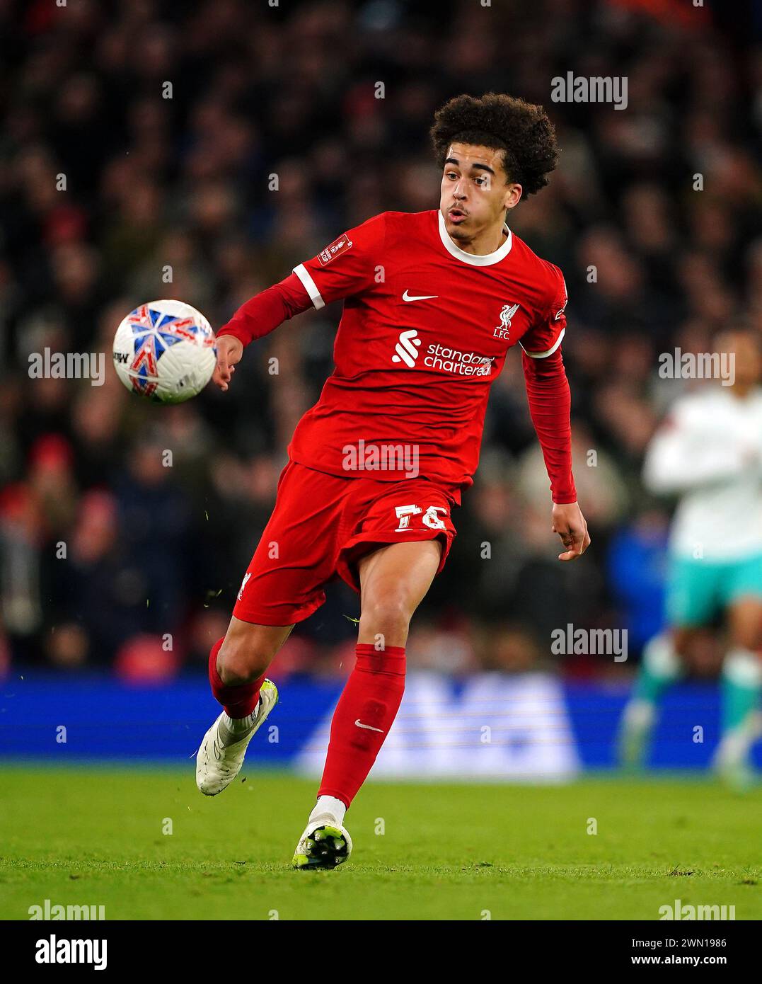 Liverpool's Jayden Danns during the Emirates FA Cup fifth round match ...