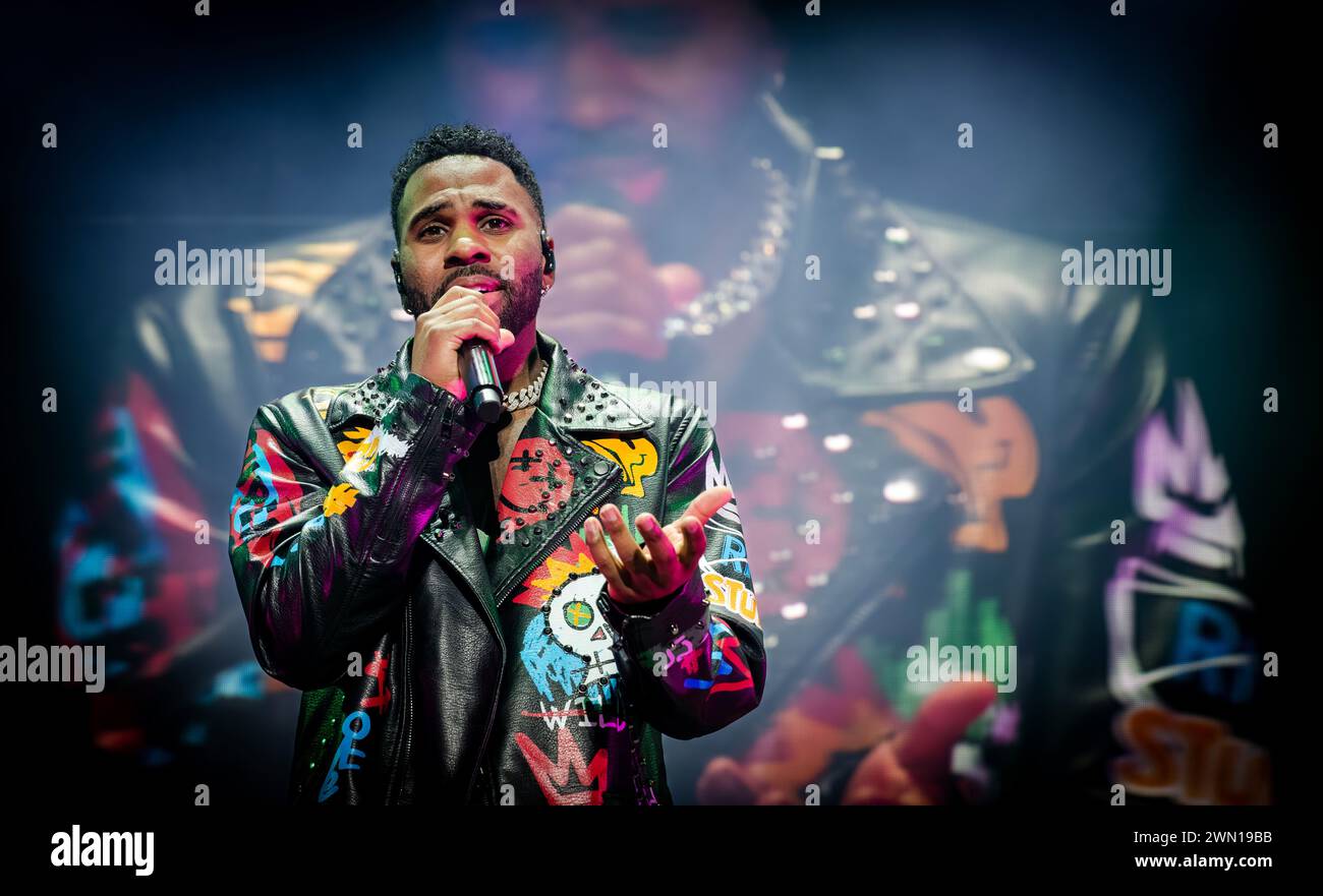 ROTTERDAM - Jason Derulo during a concert in Ahoy. Due to the great ...