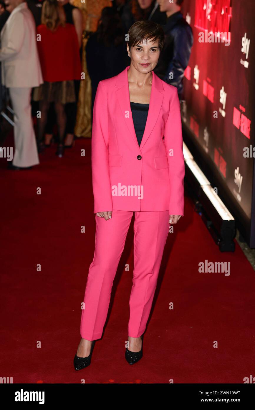 Rina Mahoney poses for photographers upon arrival at the UK premiere of ...