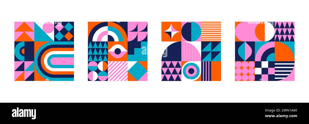 Colorful Abstract Geometric Background. Modern colorful concept design ...