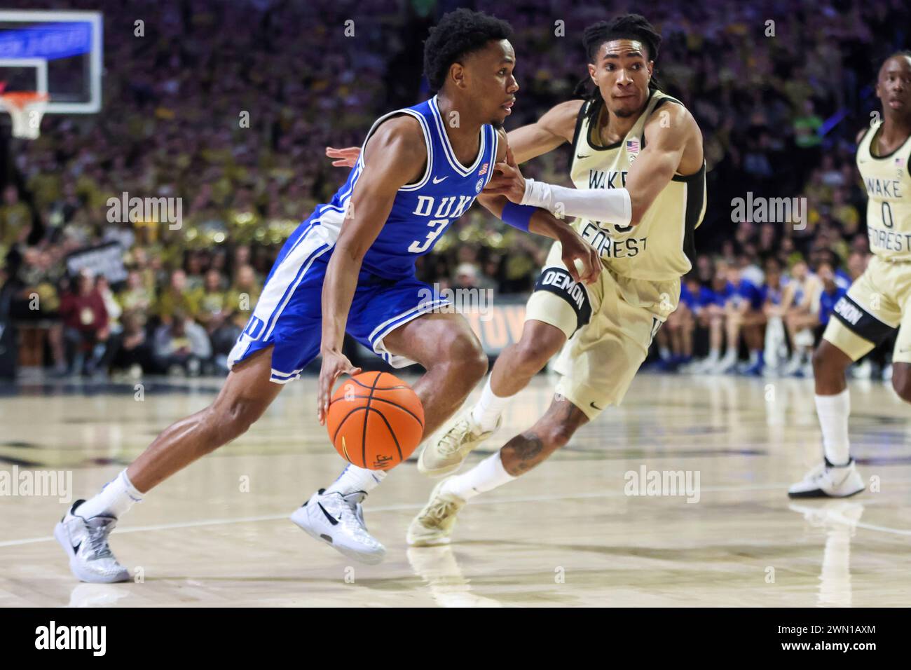 WINSTON-SALEM, NC - FEBRUARY 24: Hunter Sallis #23 of the Wake Forest ...