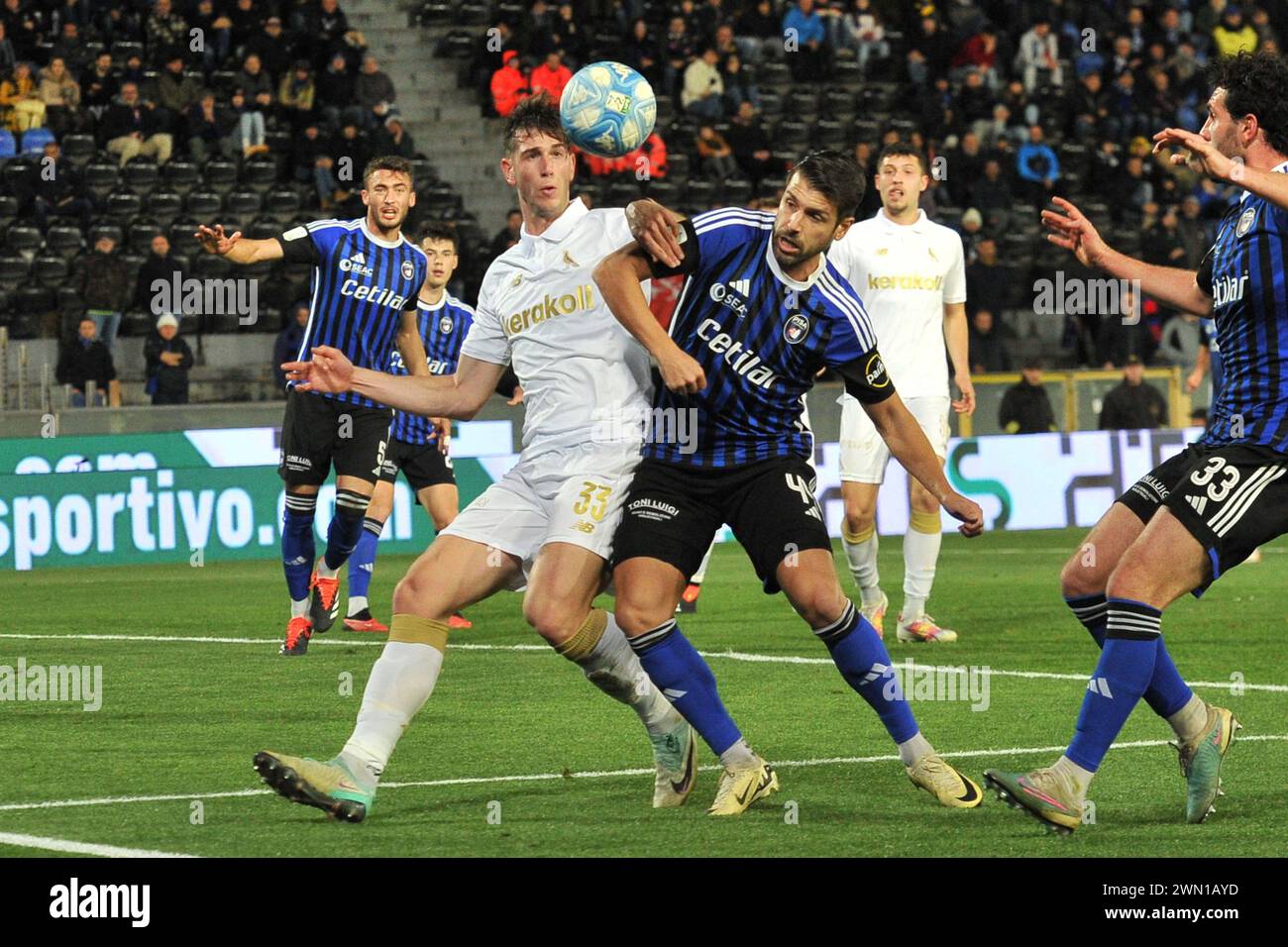 Pisa, Italy. 28th Feb, 2024. Cristian Cauz (Modena) Miguel Luis Pinto ...
