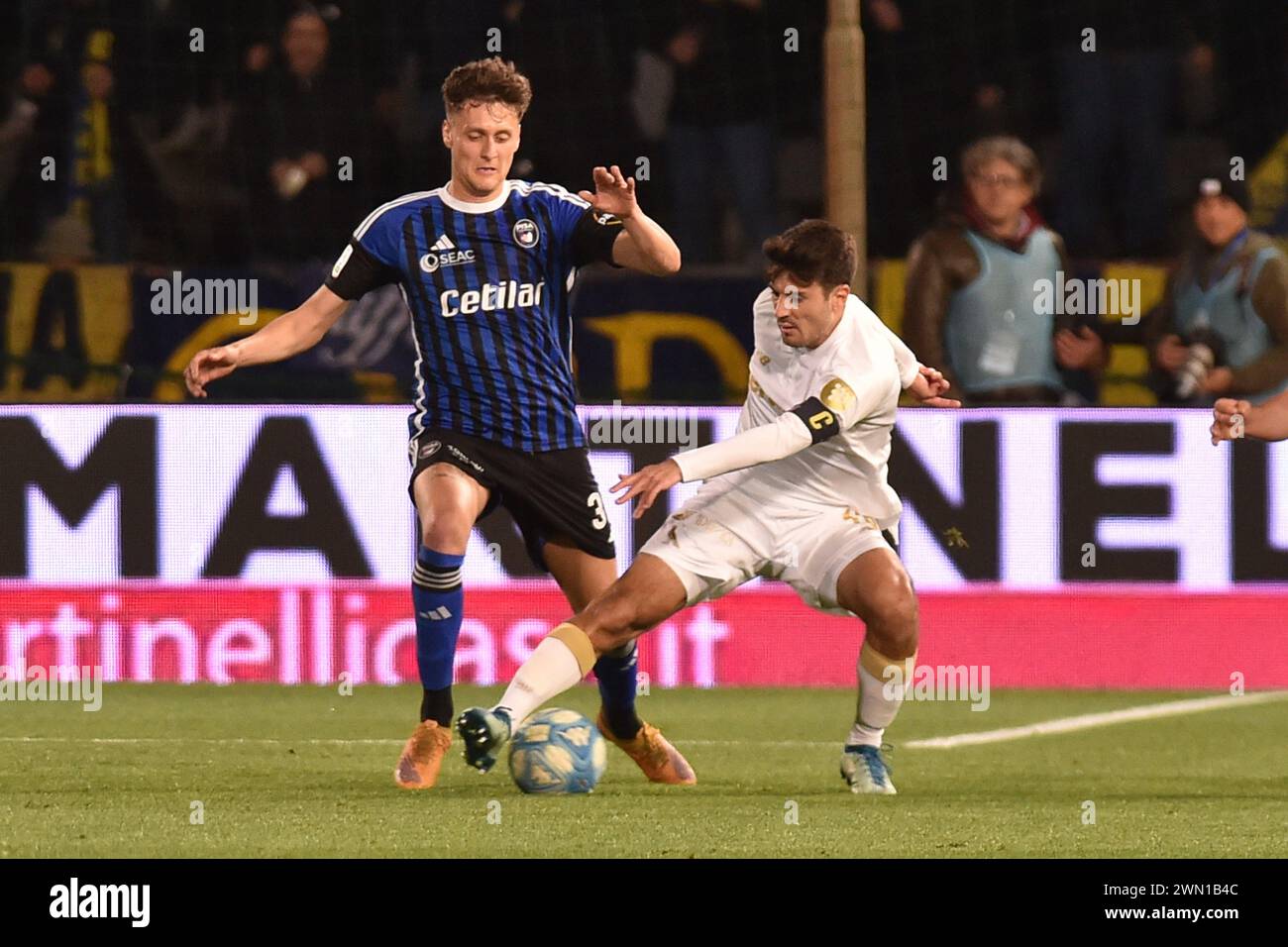 Pisa, Italy. 28th Feb, 2024. Gabriele Piccinini (Pisa) Fabio Gerli ...