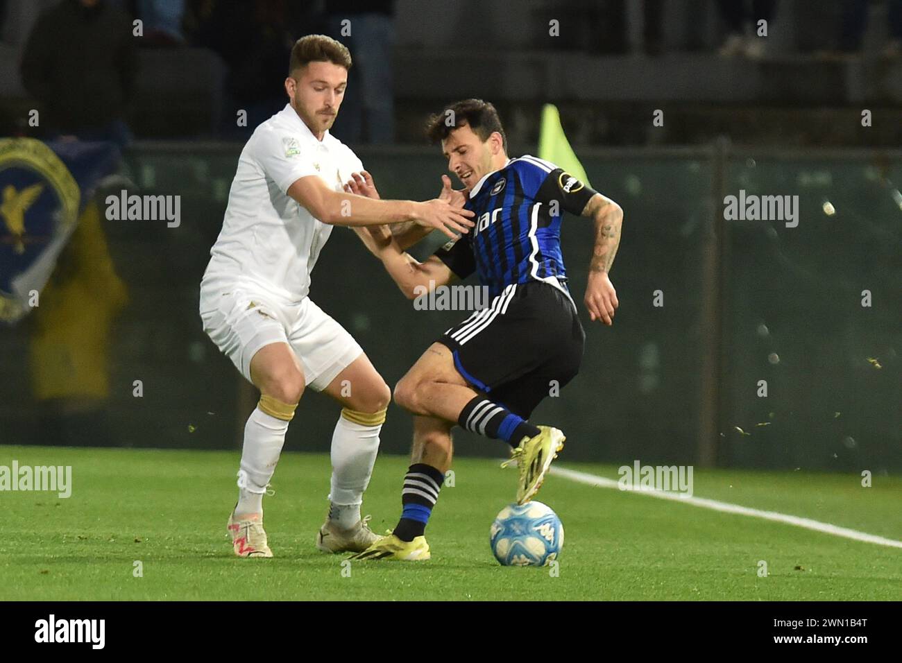 Pisa, Italy. 28th Feb, 2024. Fabio Gerli (Modena) Lisandru Tramoni ...