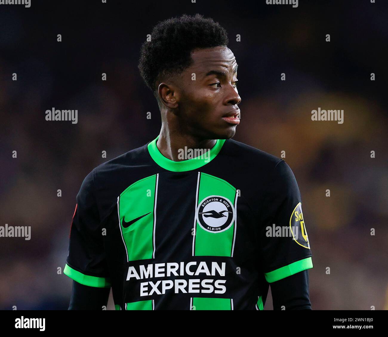 Simon Adingra of Brighton & Hove Albion during the Emirates FA Cup 5th ...