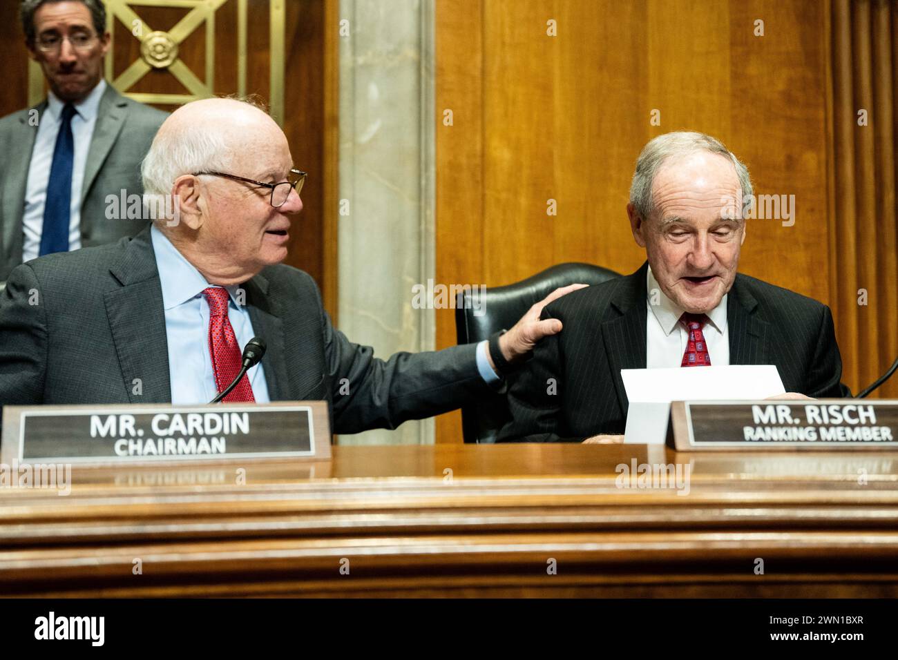 Washington, United States. 28th Feb, 2024. U.S. Senators Ben Cardin (D ...