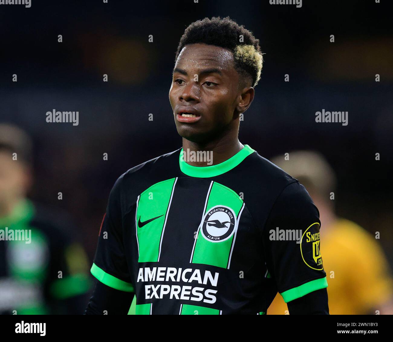 Simon Adingra of Brighton & Hove Albion during the Emirates FA Cup 5th ...