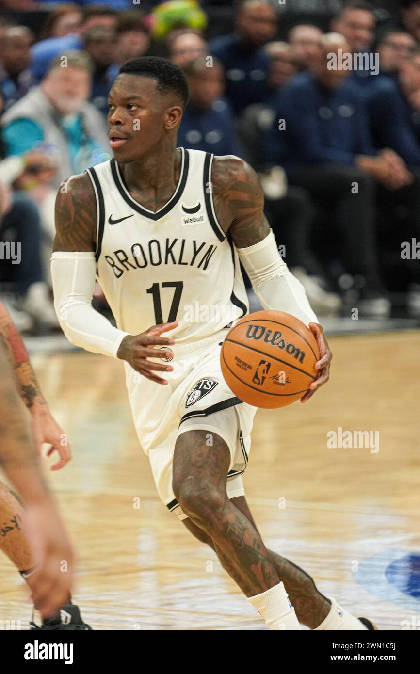 Orlando, Florida, USA, February 27, 2024, Brooklyn Nets guard Dennis ...