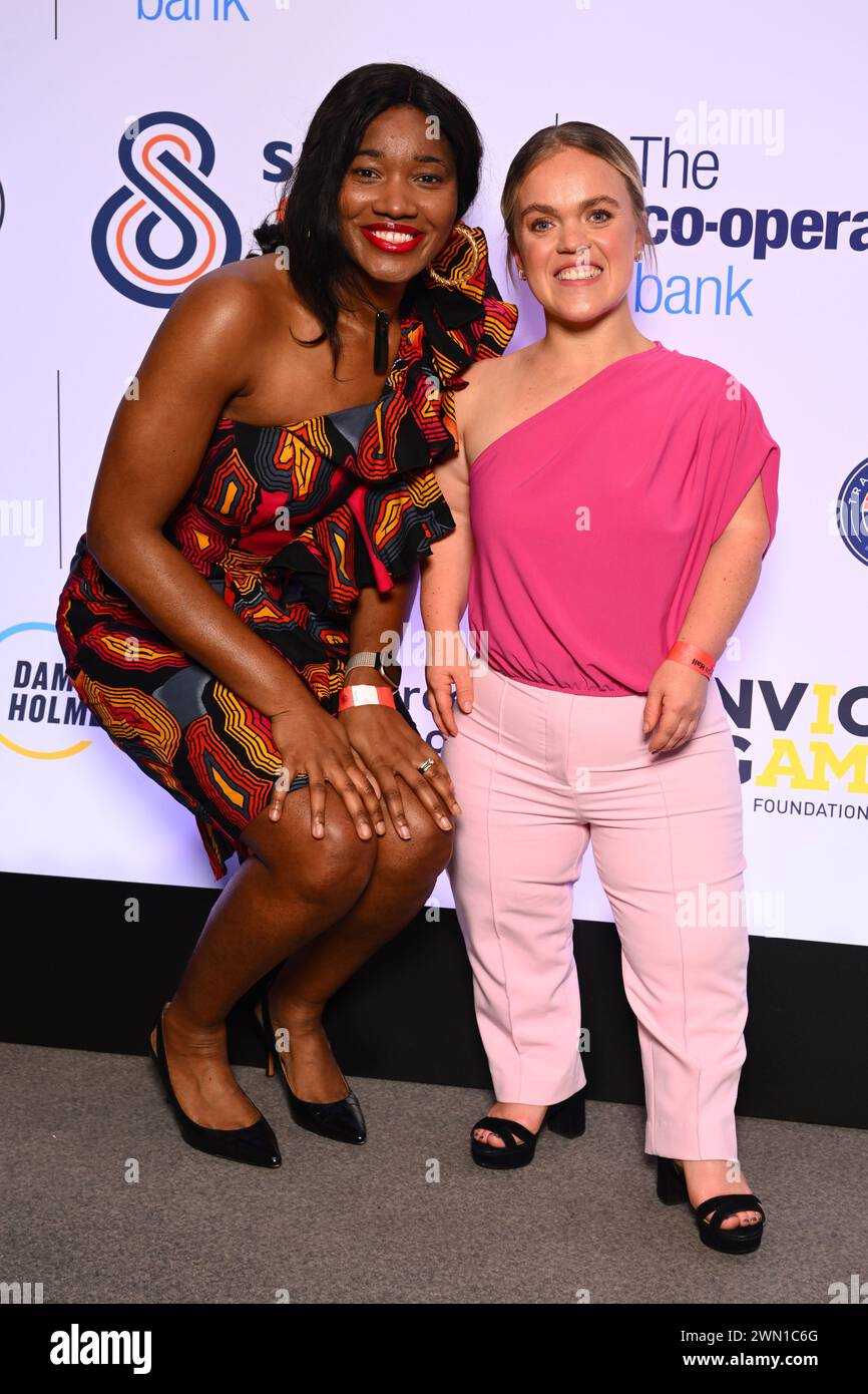 London, UK. 28 February 2023. Ama Agbeze attending the Sport Gives Back ...